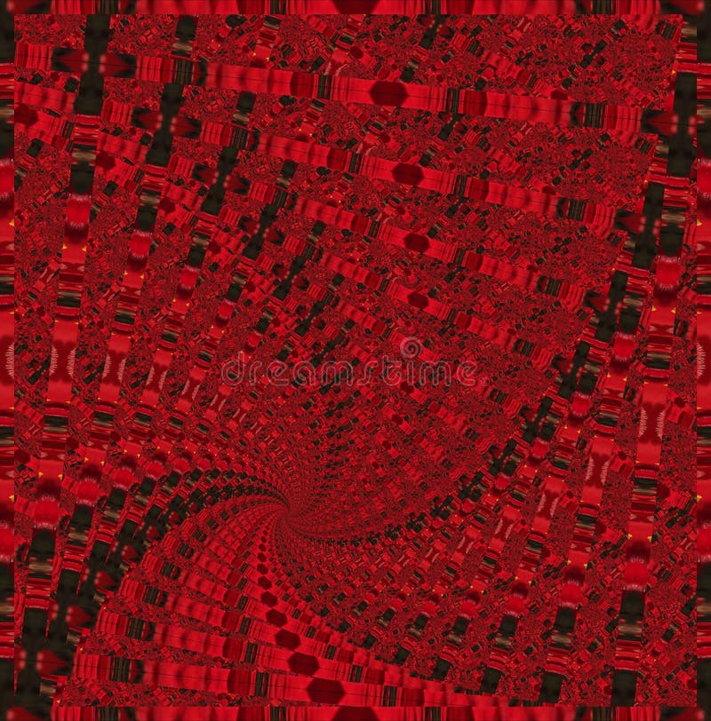 Intricate Spiral To Far Distant Vanishing Point Stock Illustration ...