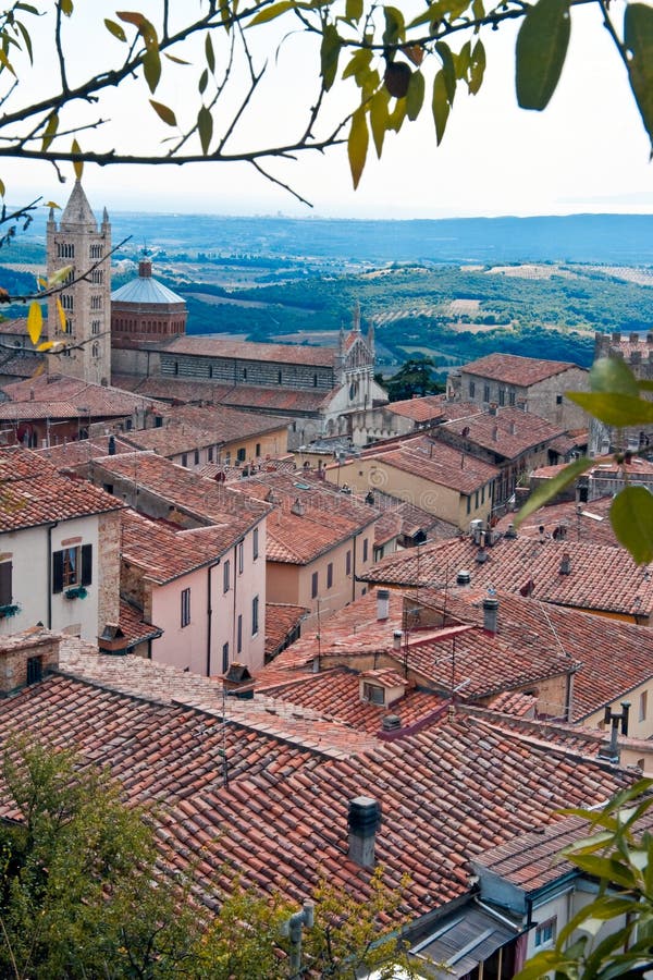 Scarlino stockbild. Bild von dorf, toskaneres, dächer - 11112145