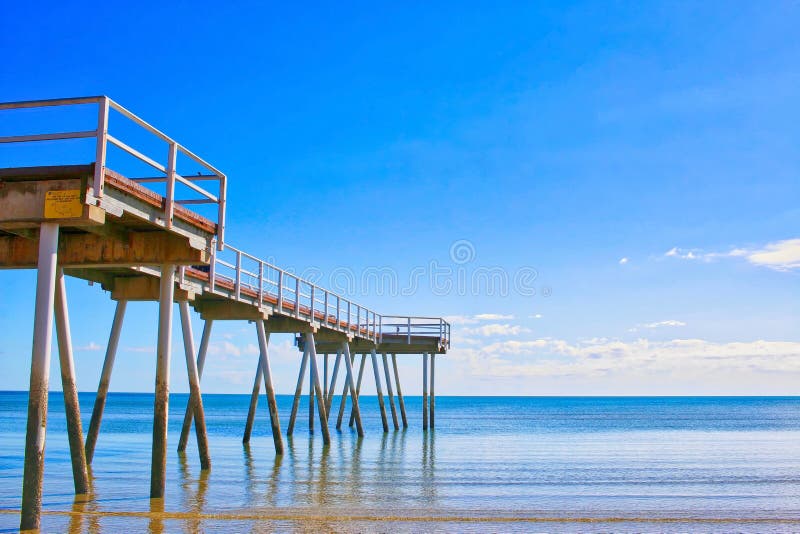 Scarness Jetty stock photo. Image of blue, beautiful - 82648602
