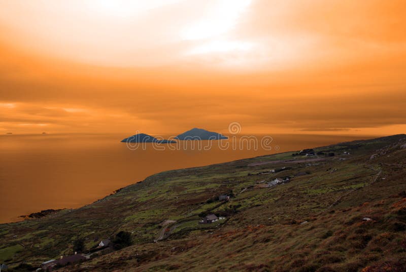 View of Scarriff Island (IRE 1645 Stock Photo - Image of atlantic ...