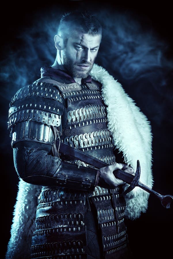Scars man stock photo. Image of historical, brave, fantasy - 39639986