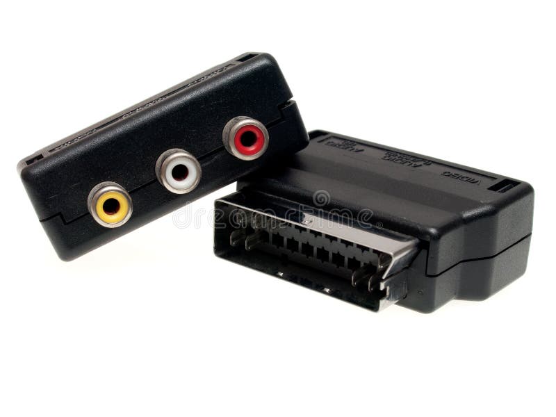 Scart adapter stock photo. Image of adapter, editing - 25028906