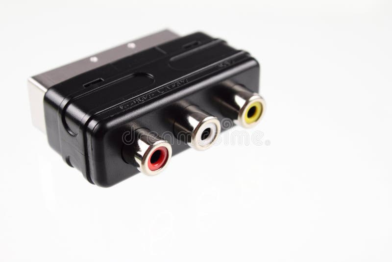 SCART connectors stock image. Image of peripheral, electrical - 13456481