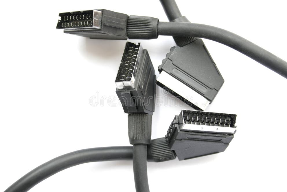 Scart leads stock photo. Image of white, visual, connection - 830726