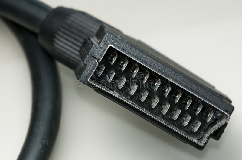 Scart plug stock photo. Image of input, communication - 15598626