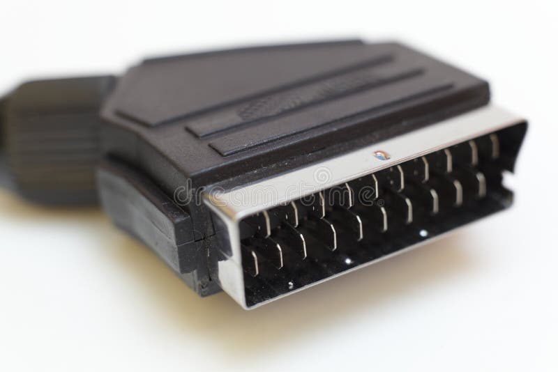 EURO scart adapter stock photo. Image of isolated, video - 171978616