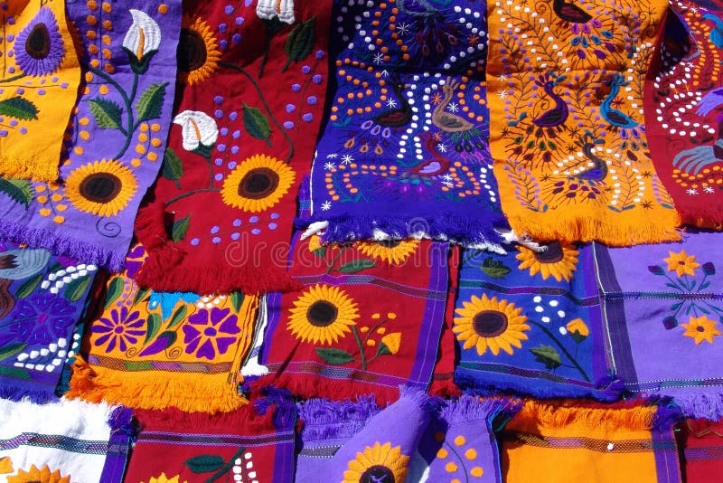 Scarves stock photo. Image of yellow, mexico, colourful - 1268120