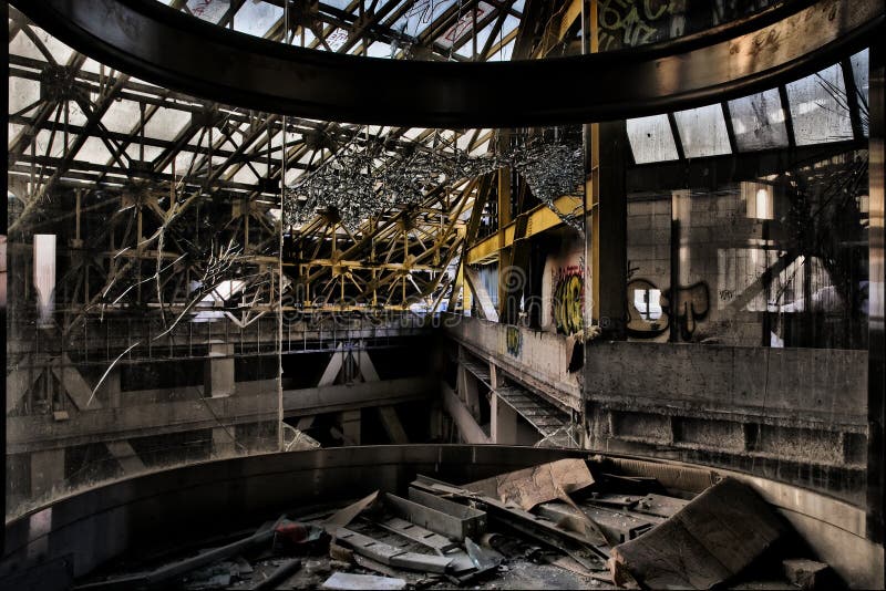 Scary Abandoned High-rise Building Stock Photo - Image of home, horror ...