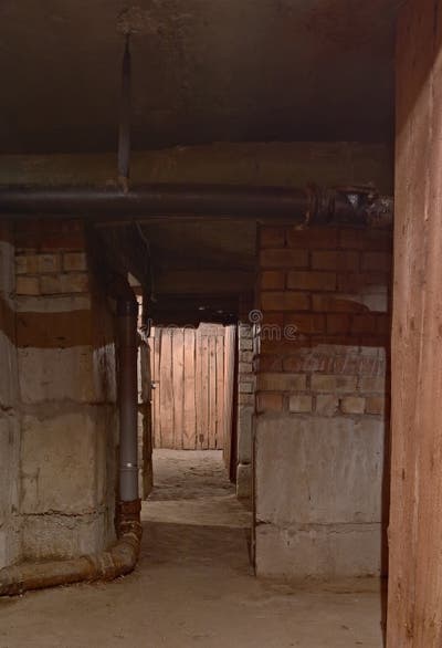 Scary basement stock image. Image of corridor, floor, stone - 8638949