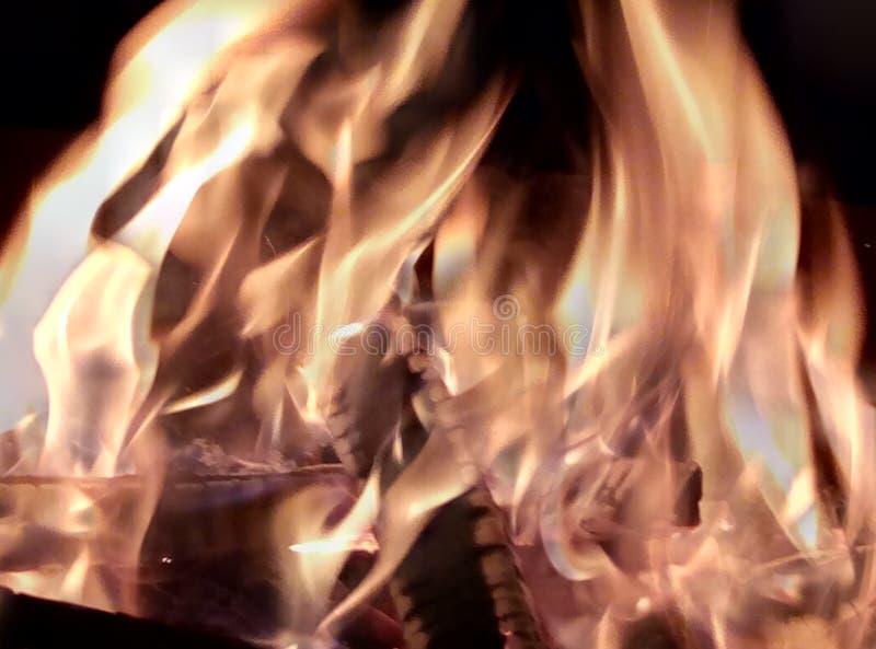 Scary Beautiful Bonfire at Night Stock Image - Image of campfire ...