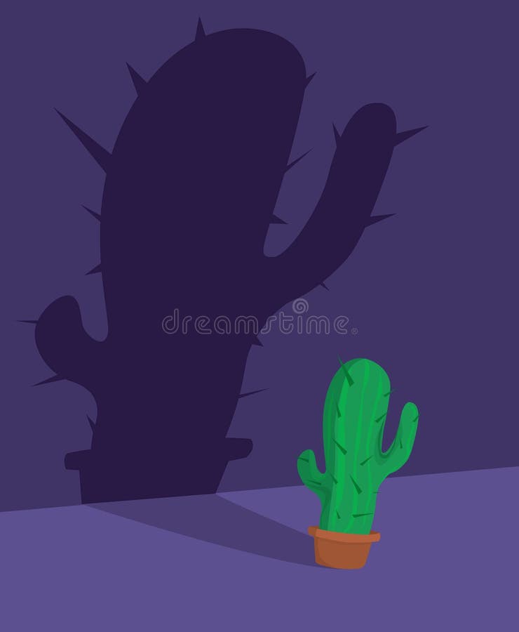 Scary Cactus / Halloween Fear Stock Vector - Illustration of halloween ...
