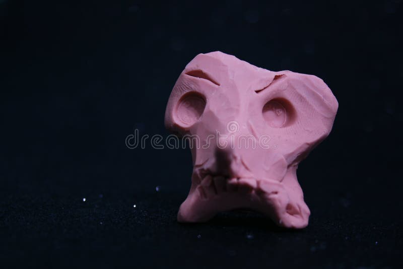 Scary clay figure stock photo. Image of fear, modeling - 146209932