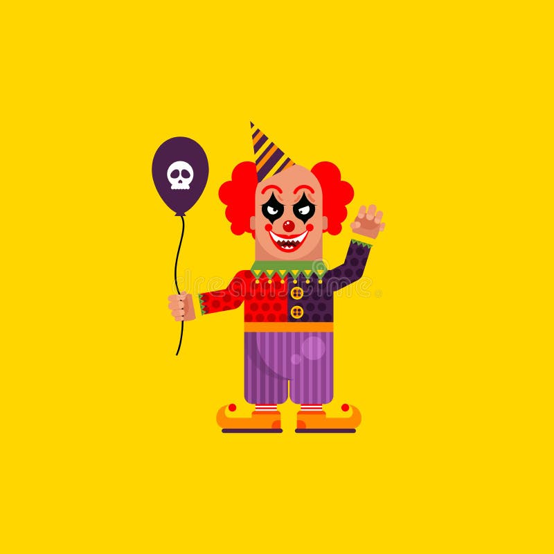 Undead clown stock illustration. Illustration of isolated - 68317171