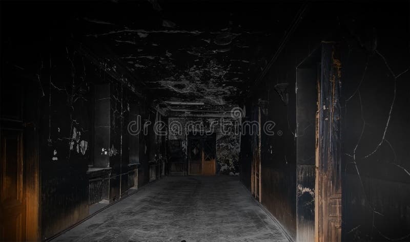 Scary corridor stock photo. Image of abstract, industrial - 51735840