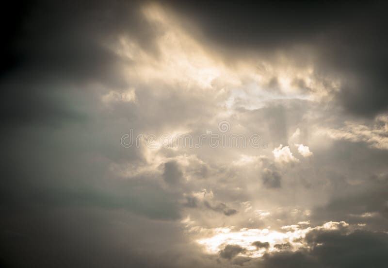 Scary Day with Clouds in the Sky Stock Photo - Image of scene, bright ...