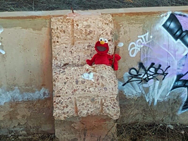 Scary elmo editorial stock photo. Image of outside, elmo - 141869998