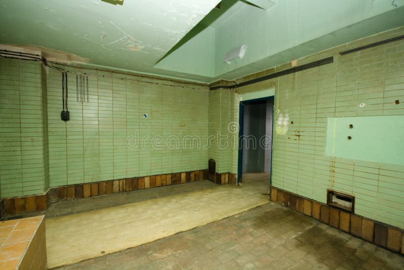 Scary empty room stock photo. Image of indoor, grunge - 26922786