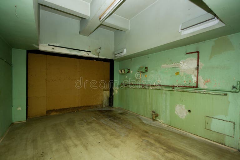 Scary empty room stock photo. Image of green, destroyed - 26923970