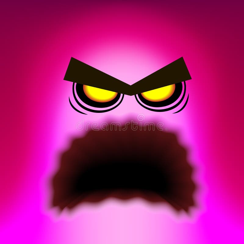 Fat Evil Ghost with Thought Bubble Stock Vector - Illustration of death ...