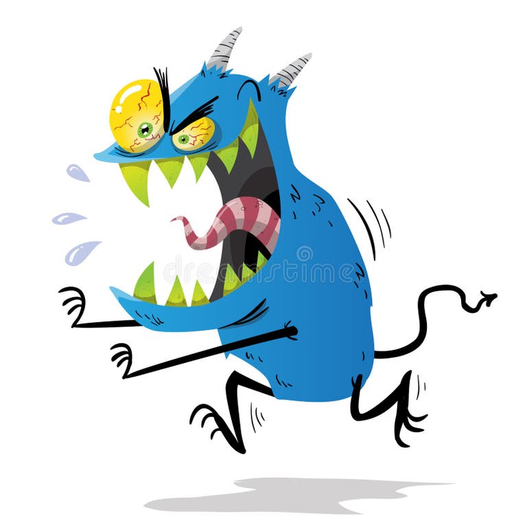 Creature Sharp Teeth Long Tail Stock Illustrations – 53 Creature Sharp ...