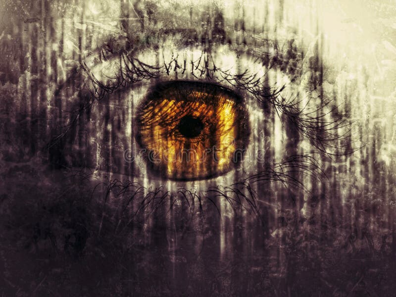 Scary eye stock photo. Image of close, danger, body - 110740232