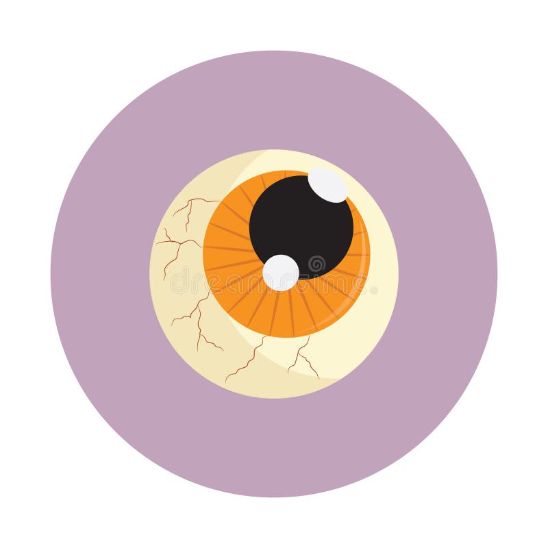 Scary Eyeball. Vector Illustration Decorative Design Stock Vector ...