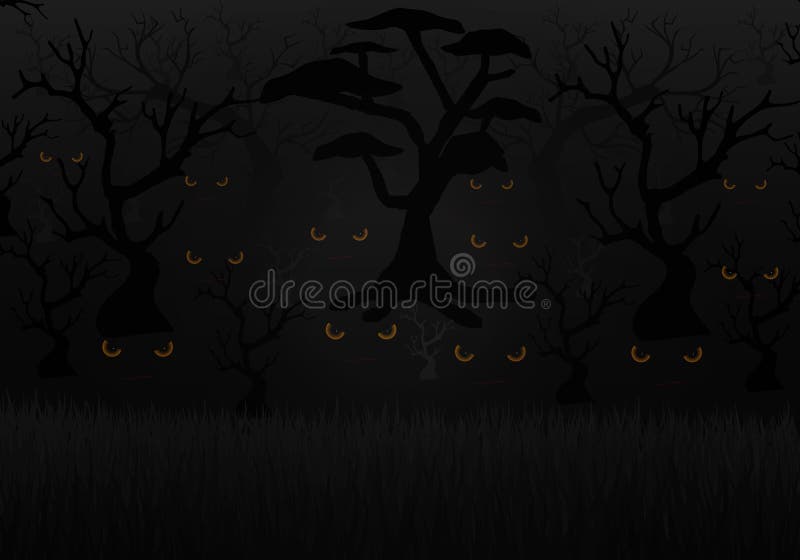 Evil Eyes In The Dark Forest