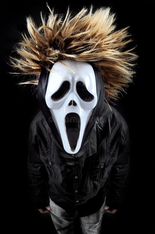 Scary Face Mask stock image. Image of horror, haunting - 71780445