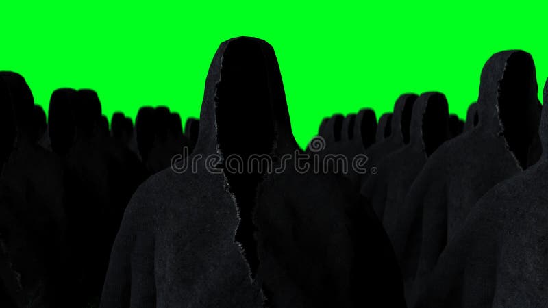 Scary Fear Ghost Animation . 3d Realistic Render. Stock Illustration ...