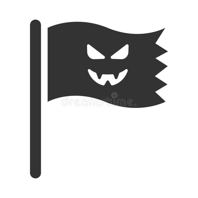 Scary flag icon stock vector. Illustration of death - 260609698
