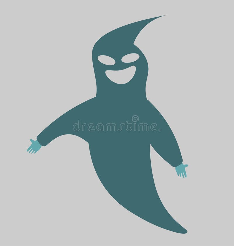 Scary flying ghost image stock vector. Illustration of evil - 77093654