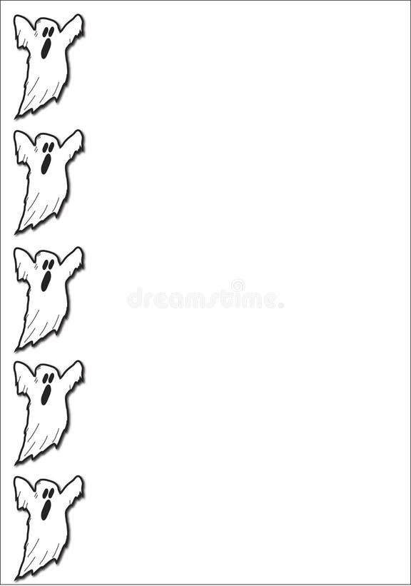 Ghosts Border Stock Illustrations – 1,100 Ghosts Border Stock ...