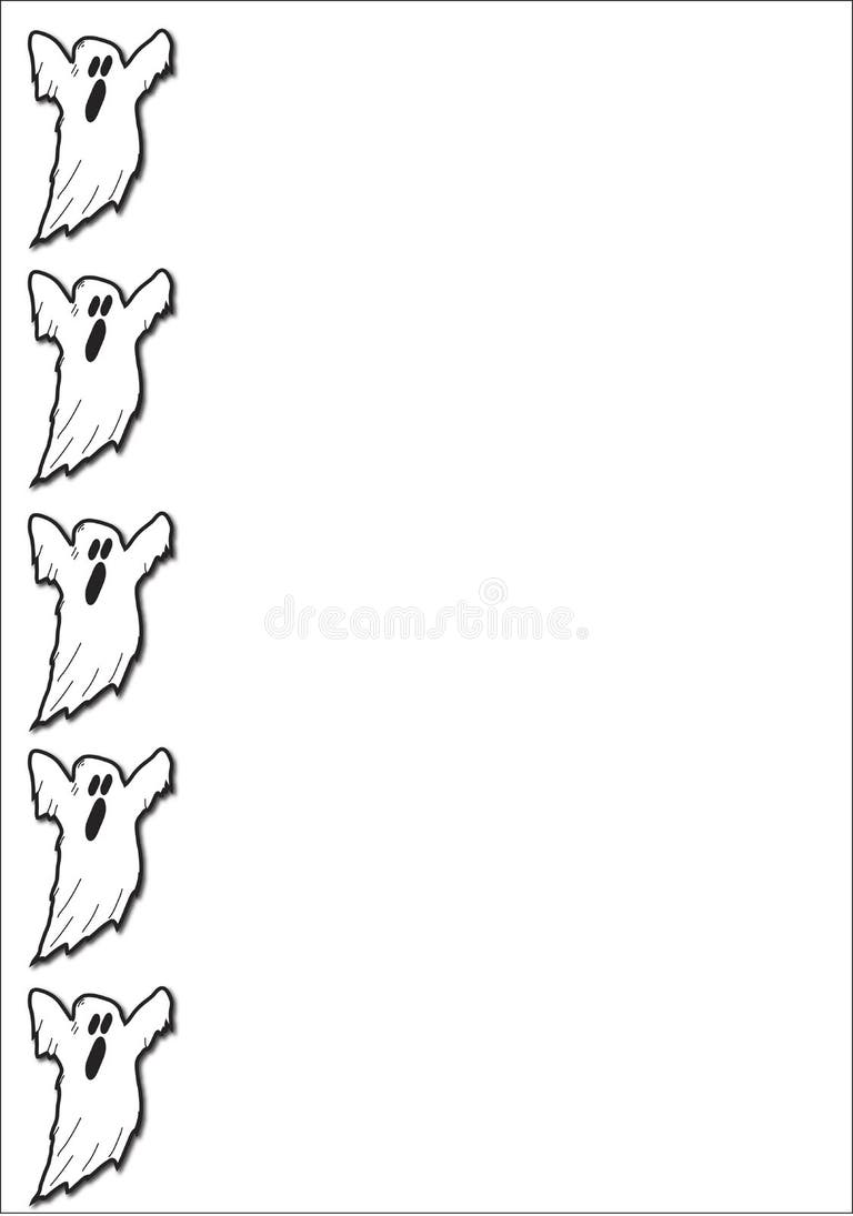 Ghosts Border Stock Illustrations – 1,100 Ghosts Border Stock ...
