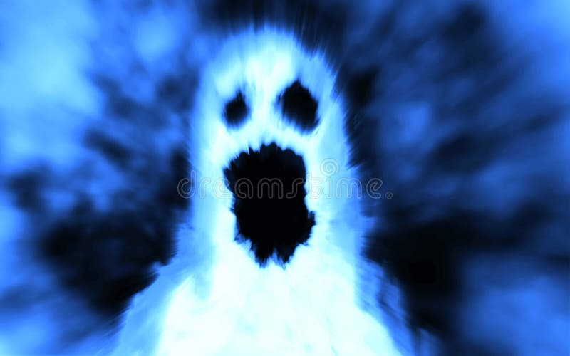 Scary Blue Monster With Shadow Stock Vector - Illustration of furry ...