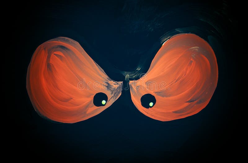 Scary ghost eyes Halloween stock photo. Image of concept - 61132572