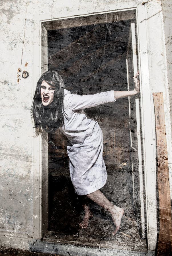 A scary ghost girl stock photo. Image of undead, female - 27275984