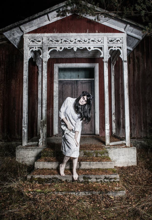 A scary ghost girl stock photo. Image of ghost, demon - 27276010