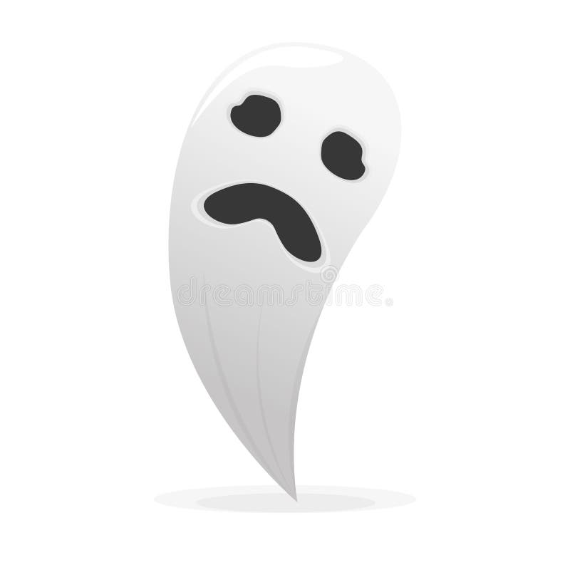 Scary ghost icon stock vector. Illustration of october - 198187564