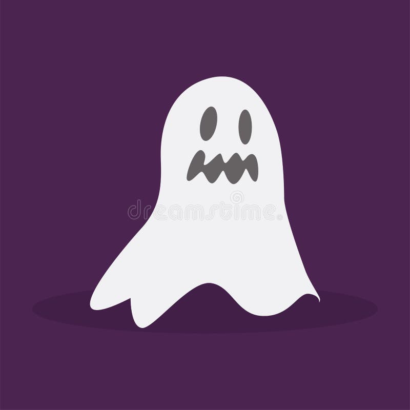Scary ghost icon stock vector. Illustration of vector - 197898162