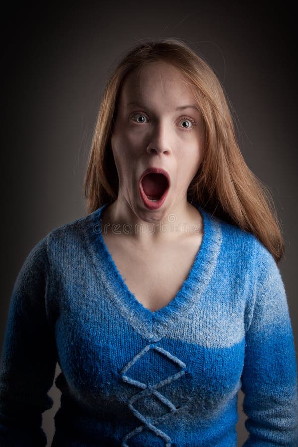 Scary girl portrait stock photo. Image of scream, scary - 23753310