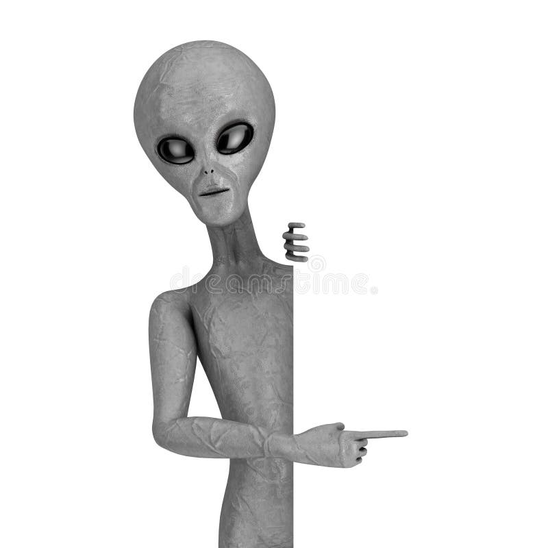 Scary Humanoid Alien Creature with Blue Grey Skin and Sharp Teeth ...