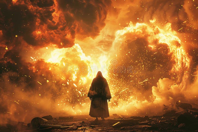 Scary Grim Reaper with Sharp Scythe in Hell with Dramatic Background ...