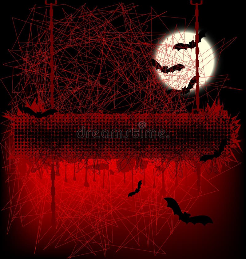 Scary Halloween banner stock vector. Illustration of october - 15774495