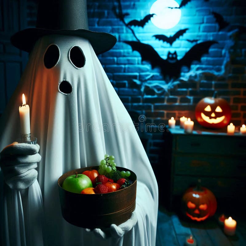 Scary Halloween Ghost Boo Jee Stock Image - Image of glass, darkness ...