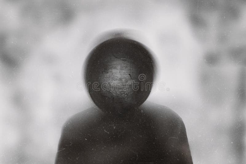 A Scary Hooded Figure with No Face Looking at the Camera. with a ...