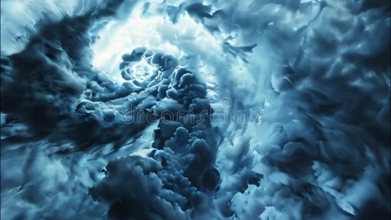 Scary Huge Hurricane Typhoon Over Ocean, Apocalyptic Dramatic Color ...