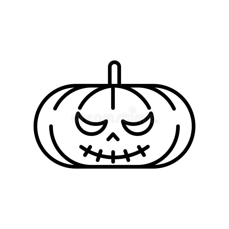 Scary Jack O Lantern Halloween Pumpkin Stock Vector - Illustration of ...