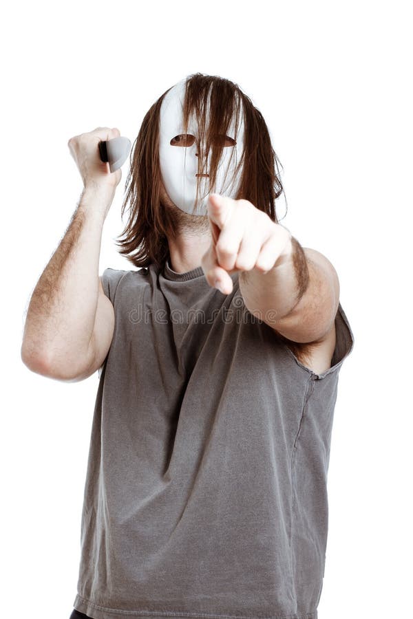 Scary man killer. stock image. Image of atrocity, evil - 70934329