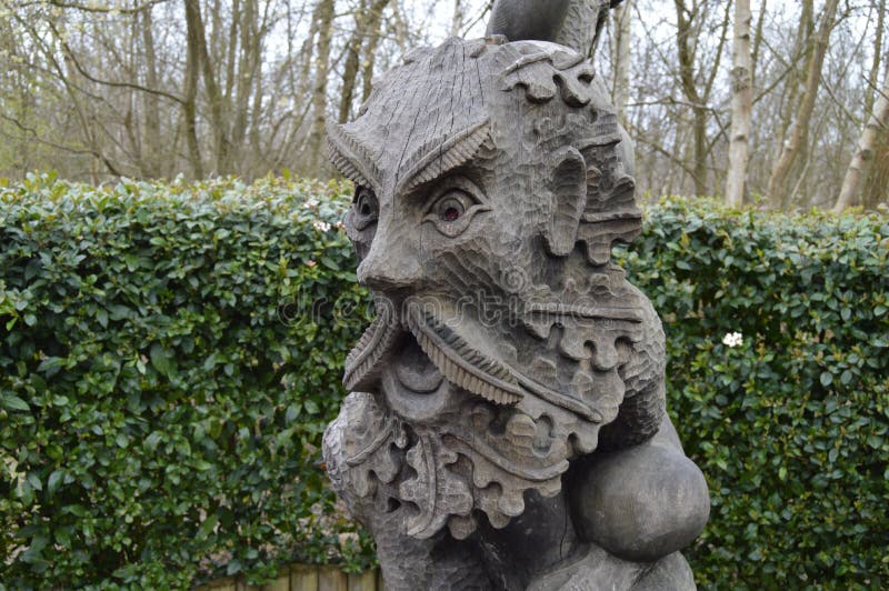 Scary log face stock image. Image of scary, front, face - 99326971