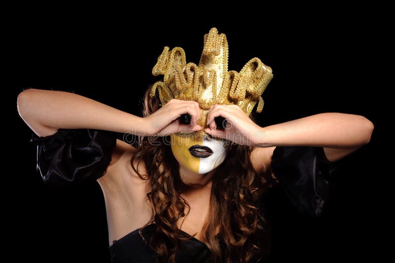 Scary look stock image. Image of binoculars, evil, glamour - 15584513